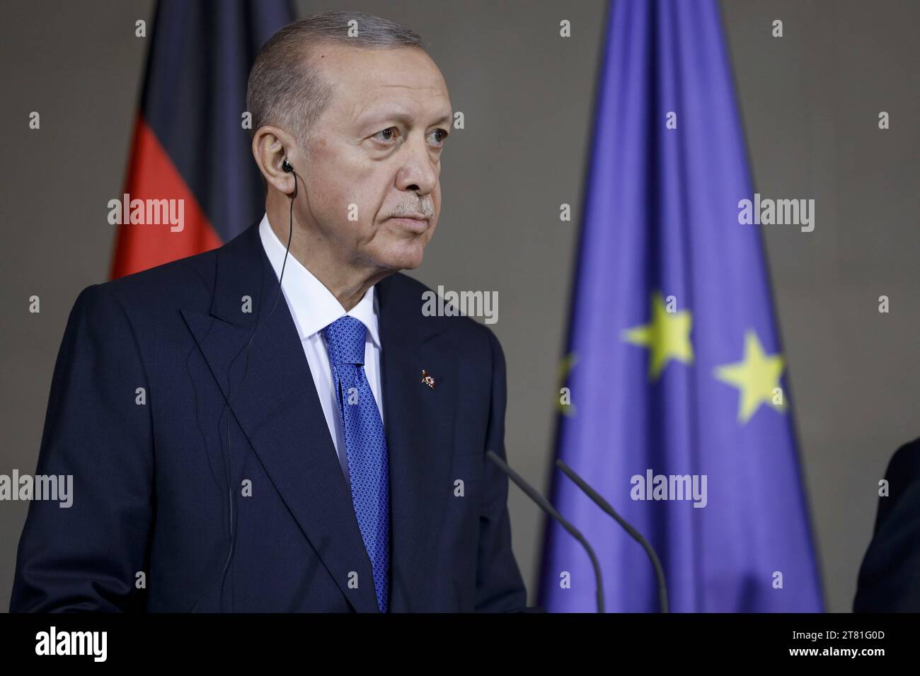 Berlin, Germany, November 17, 2023. The Turkish President, Recep Tayyip ...