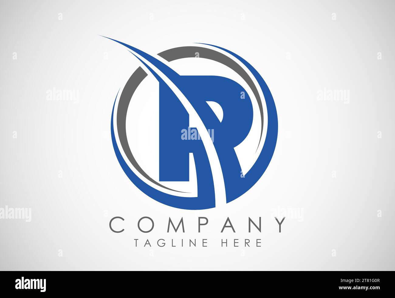 English alphabet with swoosh. Modern vector logotype for business and ...