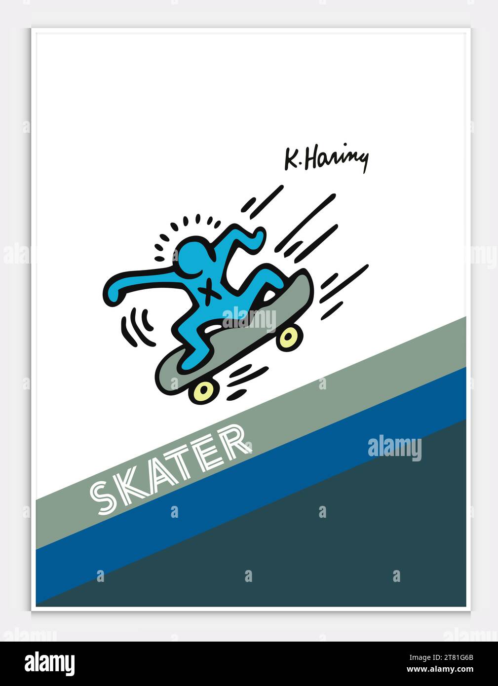 Contains Abstract Art Set in Keith Haring Style, Modern Art Collection ...