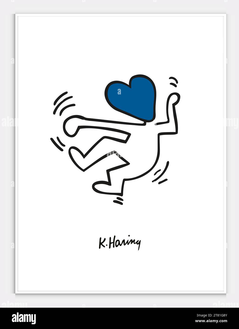 Contains Abstract Art Set in Keith Haring Style, Modern Art Collection ...