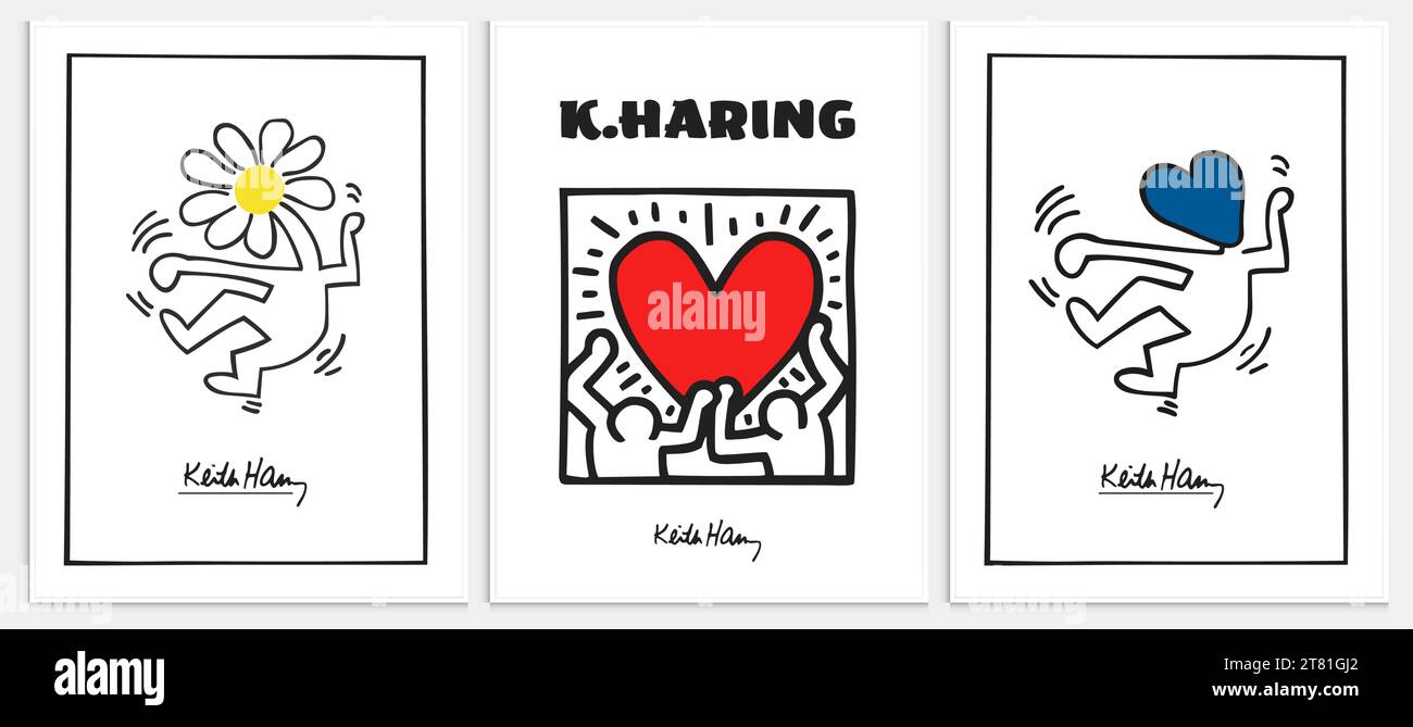 Keith haring poster hi-res stock photography and images - Alamy