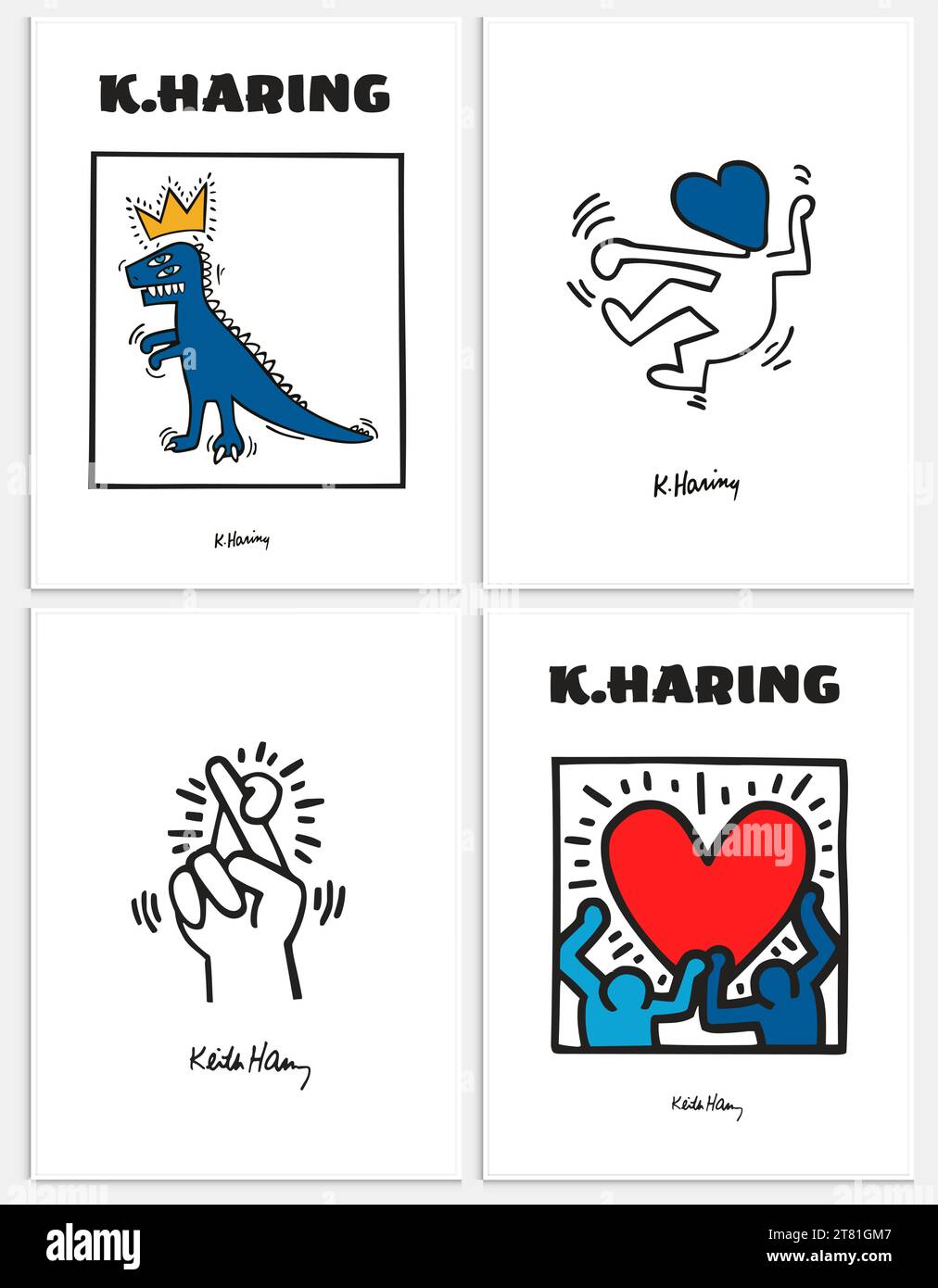 Keith haring Stock Vector Images - Alamy
