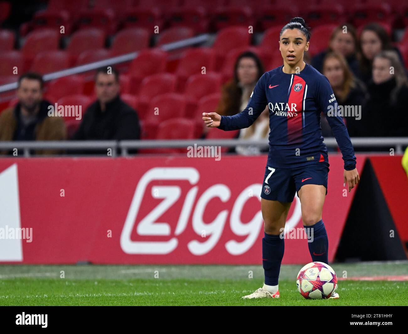 AMSTERDAM - Sakina Karchaoui of Paris Saint-Germain during the UEFA ...