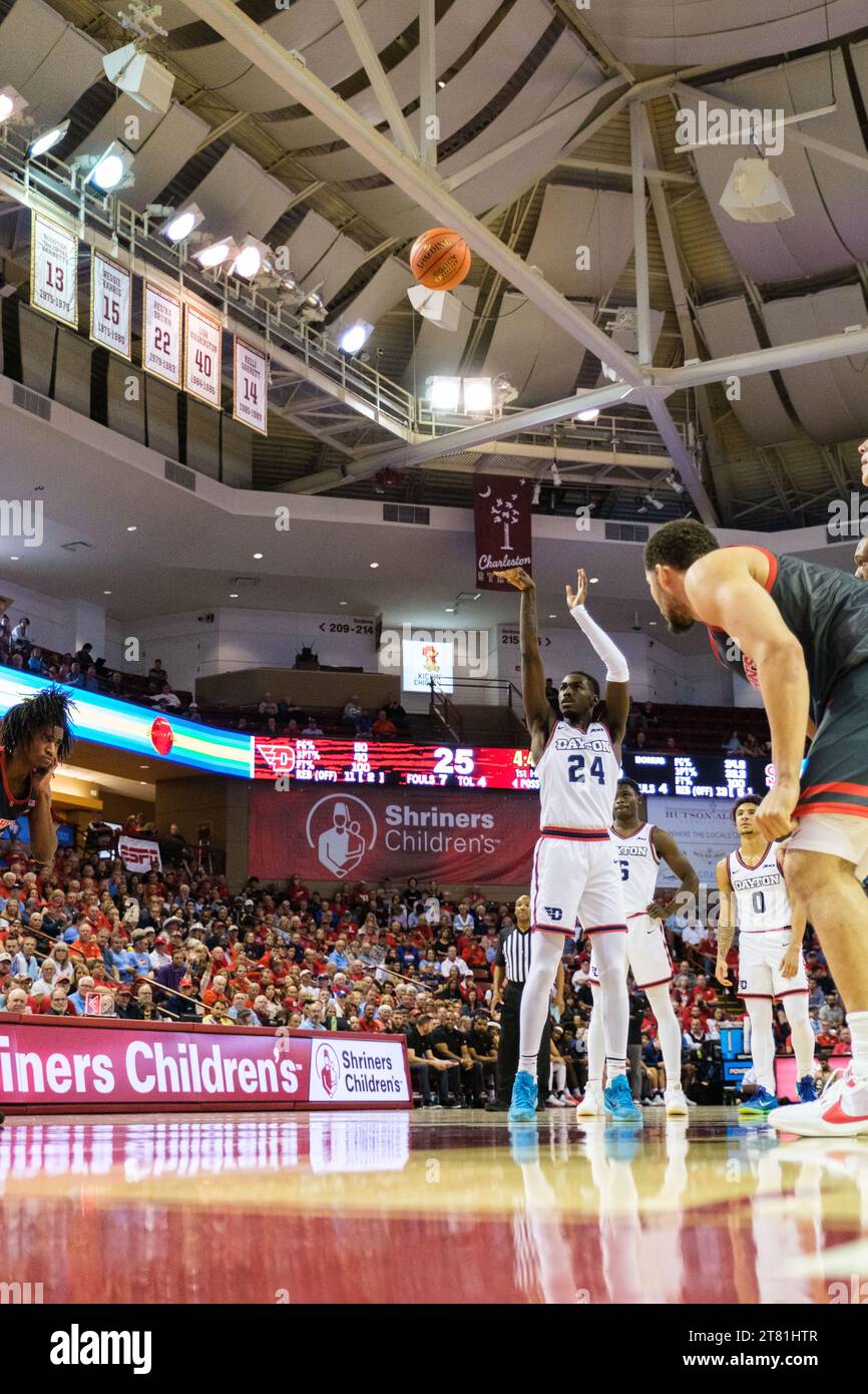 Charleston, South Carolina, USA. 17th Nov, 2023. Dayton Flyers guard ...