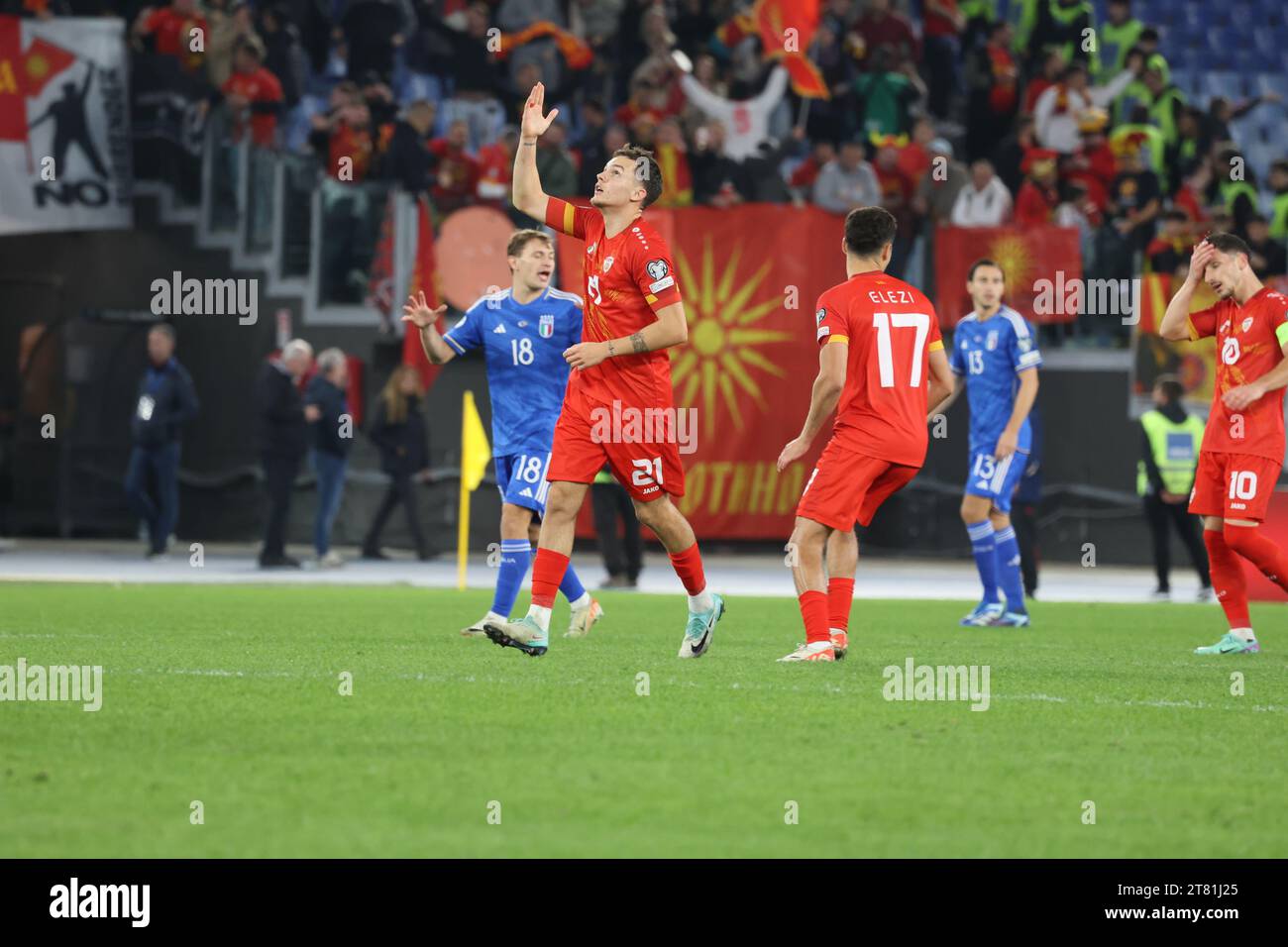 Roma, Lazio, Italy. 17th Nov, 2023. Jani Atanasov (North Macedonia ...