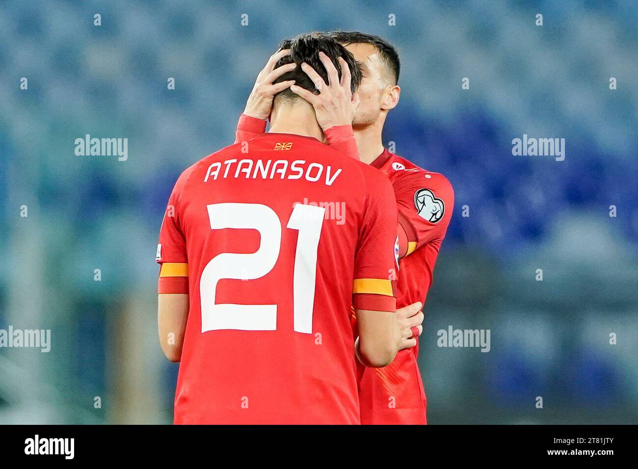 Rome, Italy. 17th Nov, 2023. Jani Atanasov of North Macedonia ...
