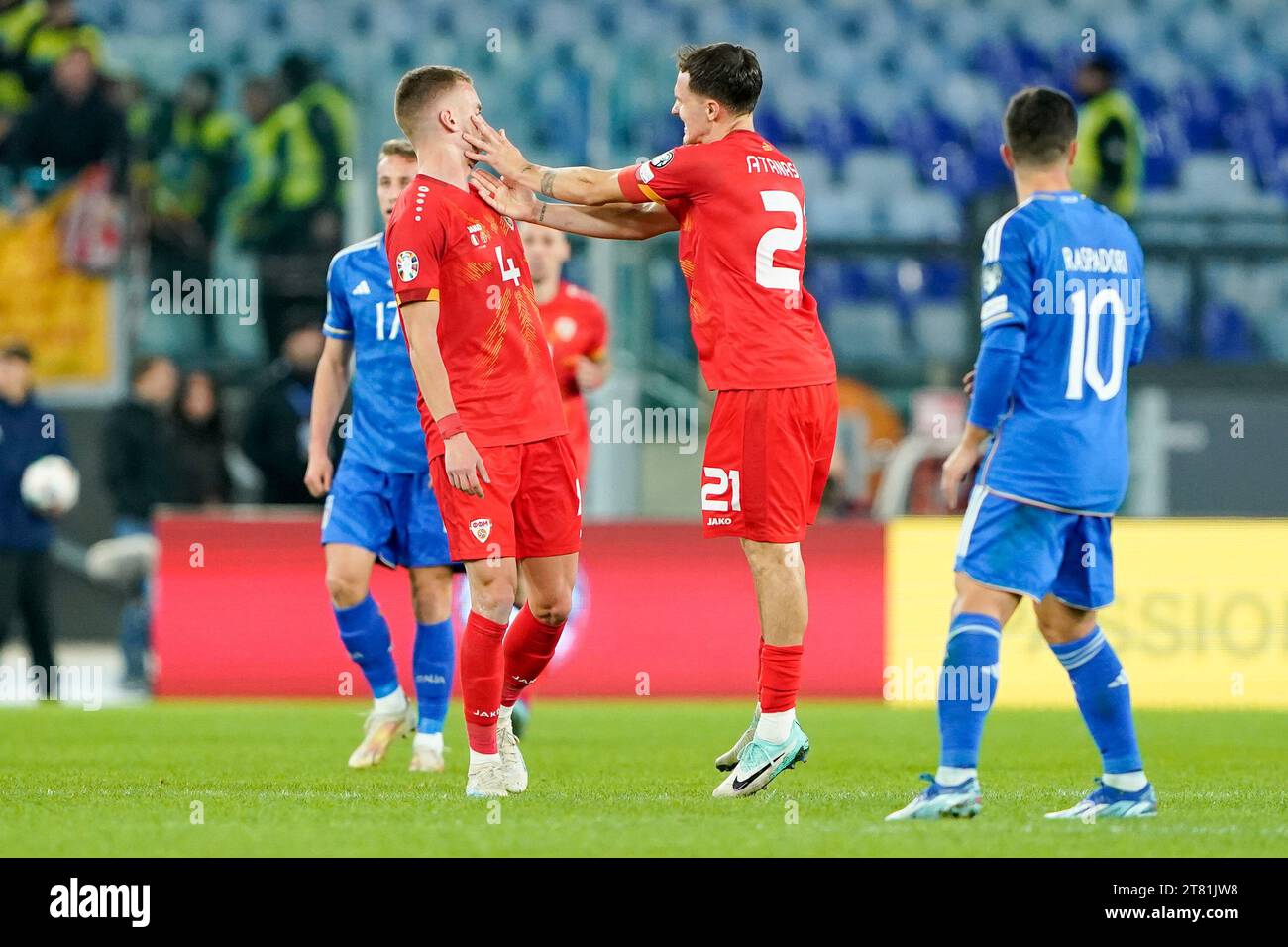 Rome, Italy. 17th Nov, 2023. Jani Atanasov of North Macedonia ...