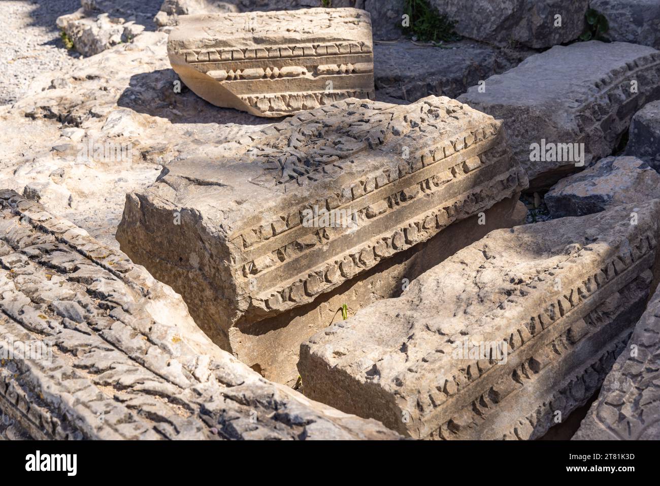 Zaghouan, Tunisia. Ruins of the Roman Water Temple in Zaghouan Stock ...