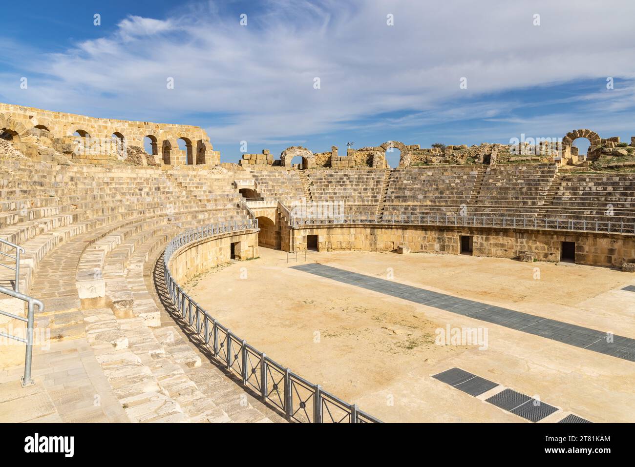 Uthina, Ben Arous, Tunisia. The Roman Amphitheater at the Uthina ...