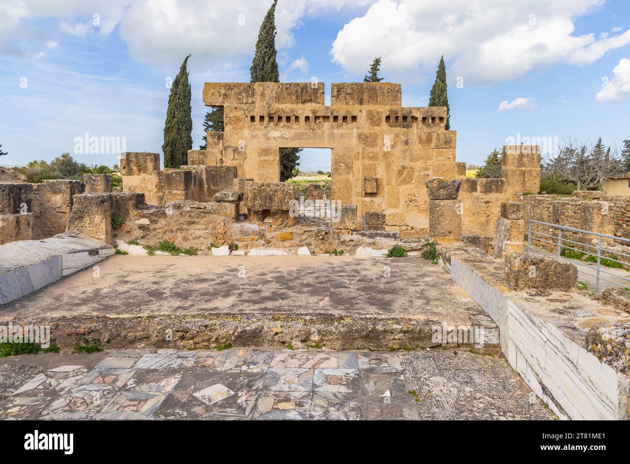 Utique, Bizerte, Tunisia. Roman ruins at the Utique Archaeological Site ...