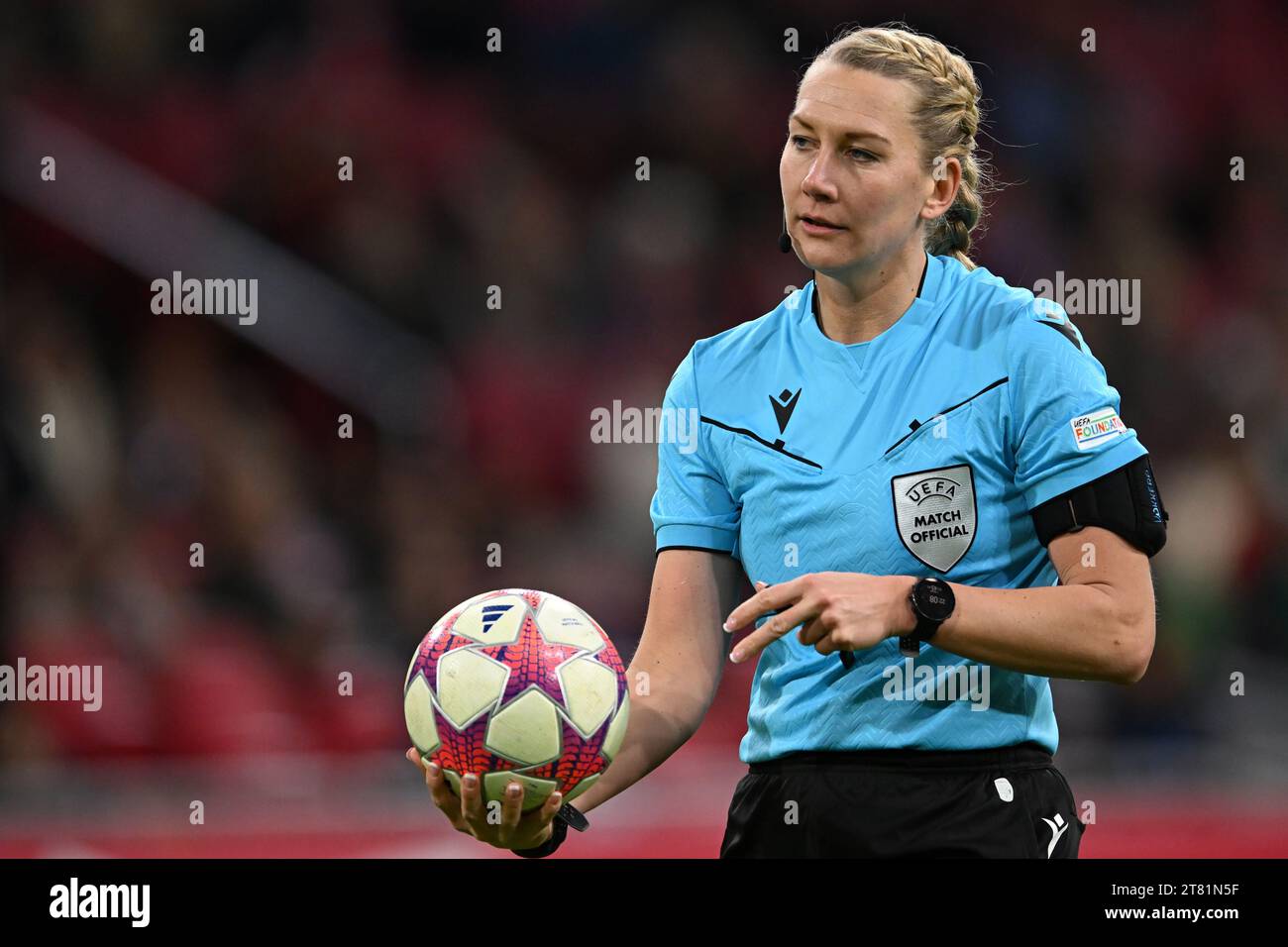 AMSTERDAM - Referee Tess Olofsson during the UEFA Women's Champions ...