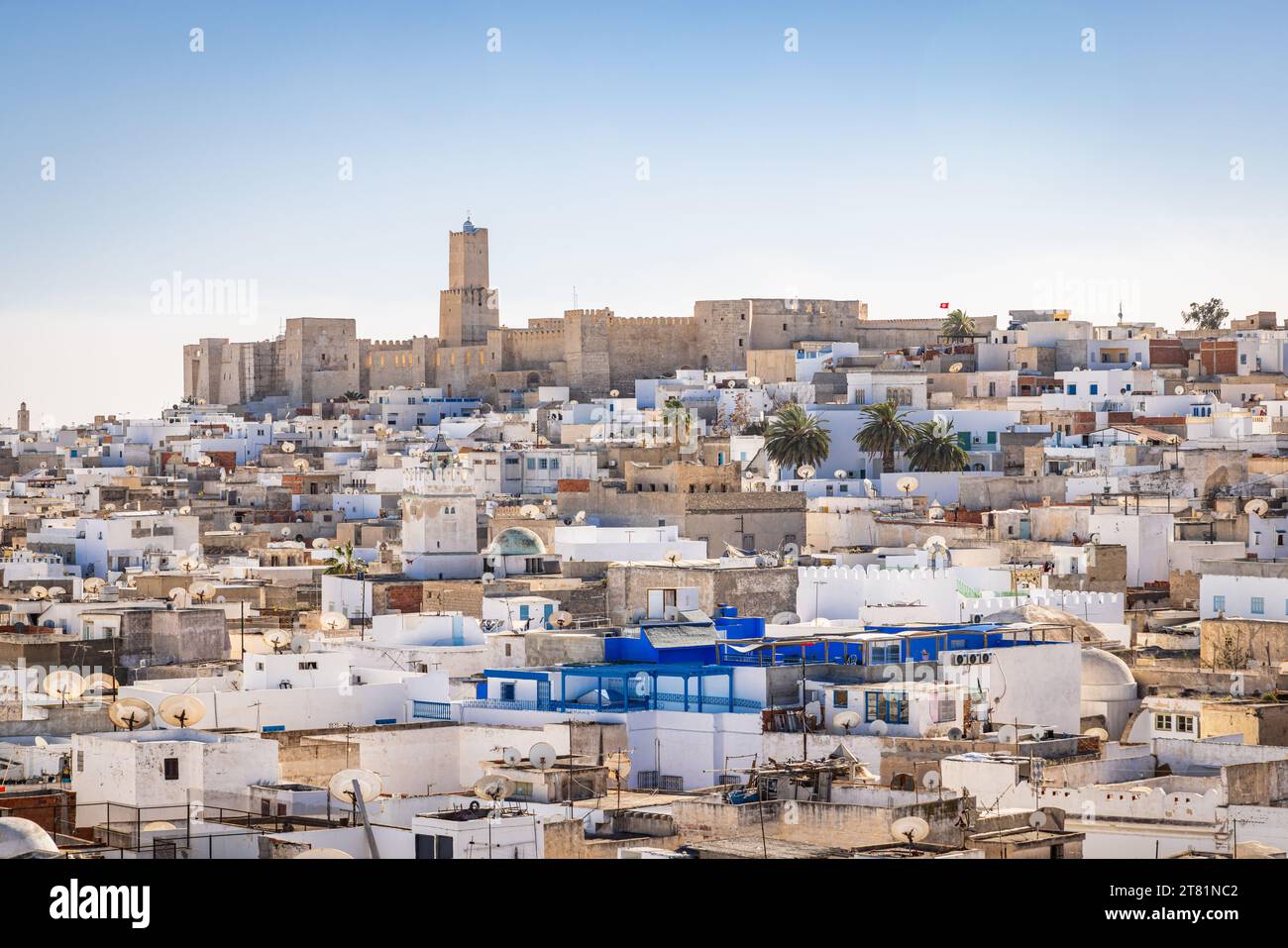 Sousse, Tunisia. The Sousse Archaeological Museum above the city Stock ...