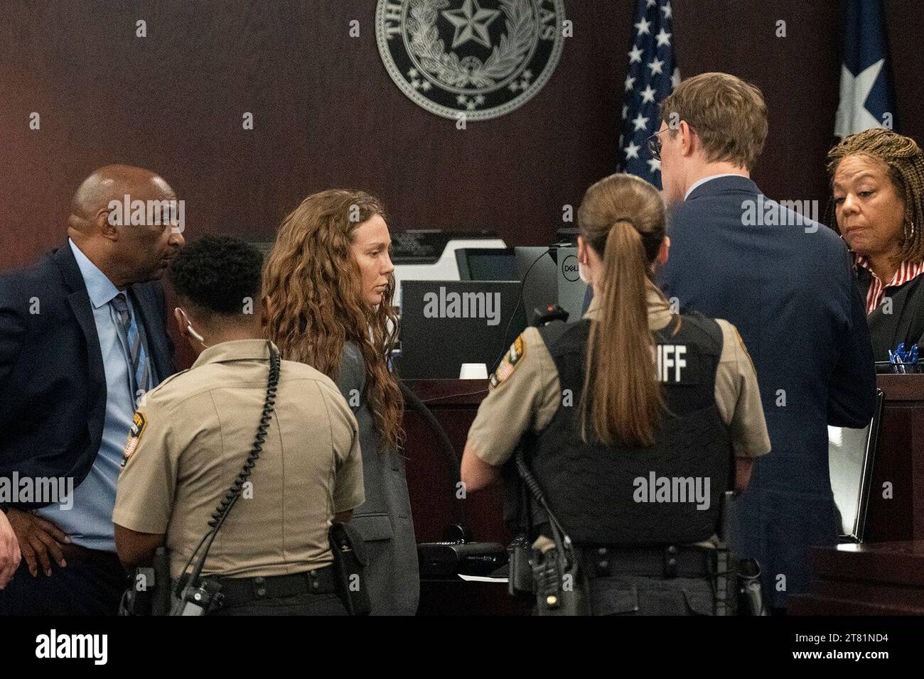 Kaitlin Armstrong approached the bench of Judge Brenda Kennedy during ...