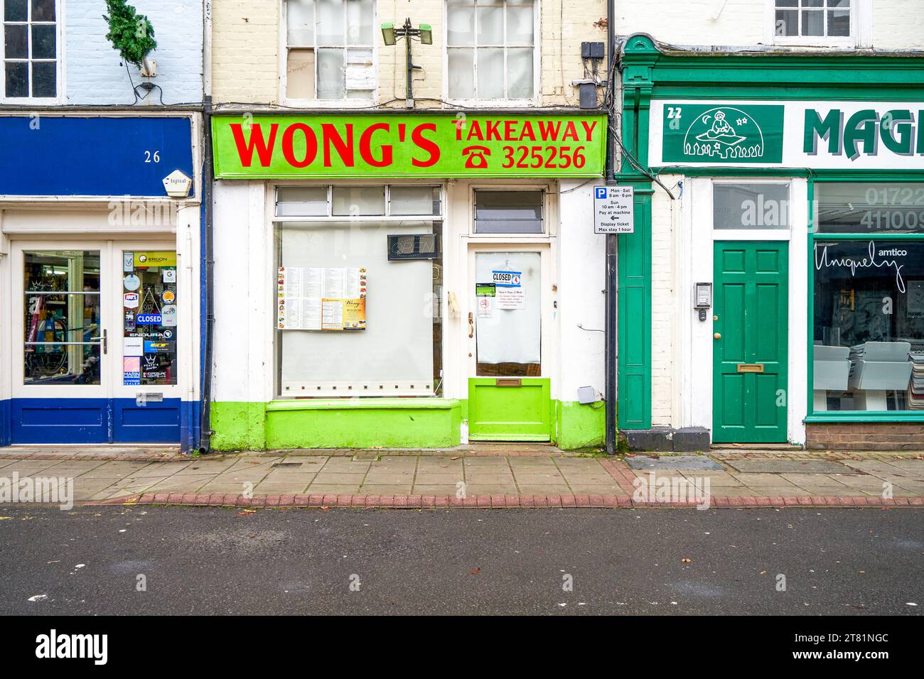 Wong's Chinese takeaway Stock Photo - Alamy