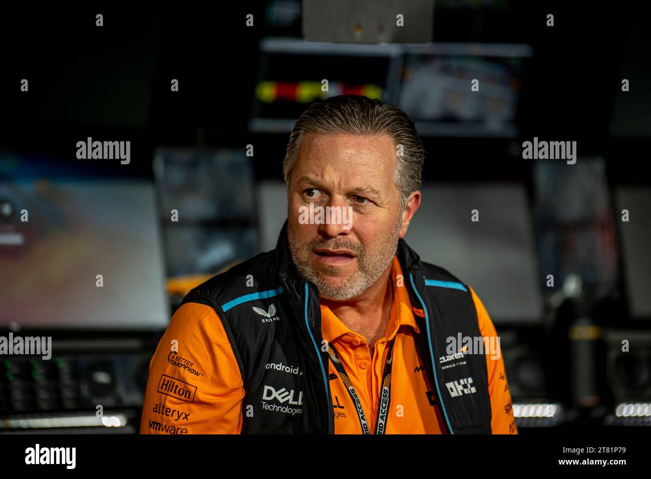 Las Vegas, United States, 17th Nov 2023, Zak Brown attending practice ...