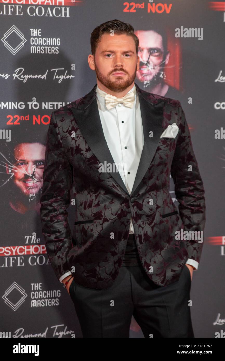 London, UK. 17th Nov, 2023. Psychopath Life Coach Premiere at The ...