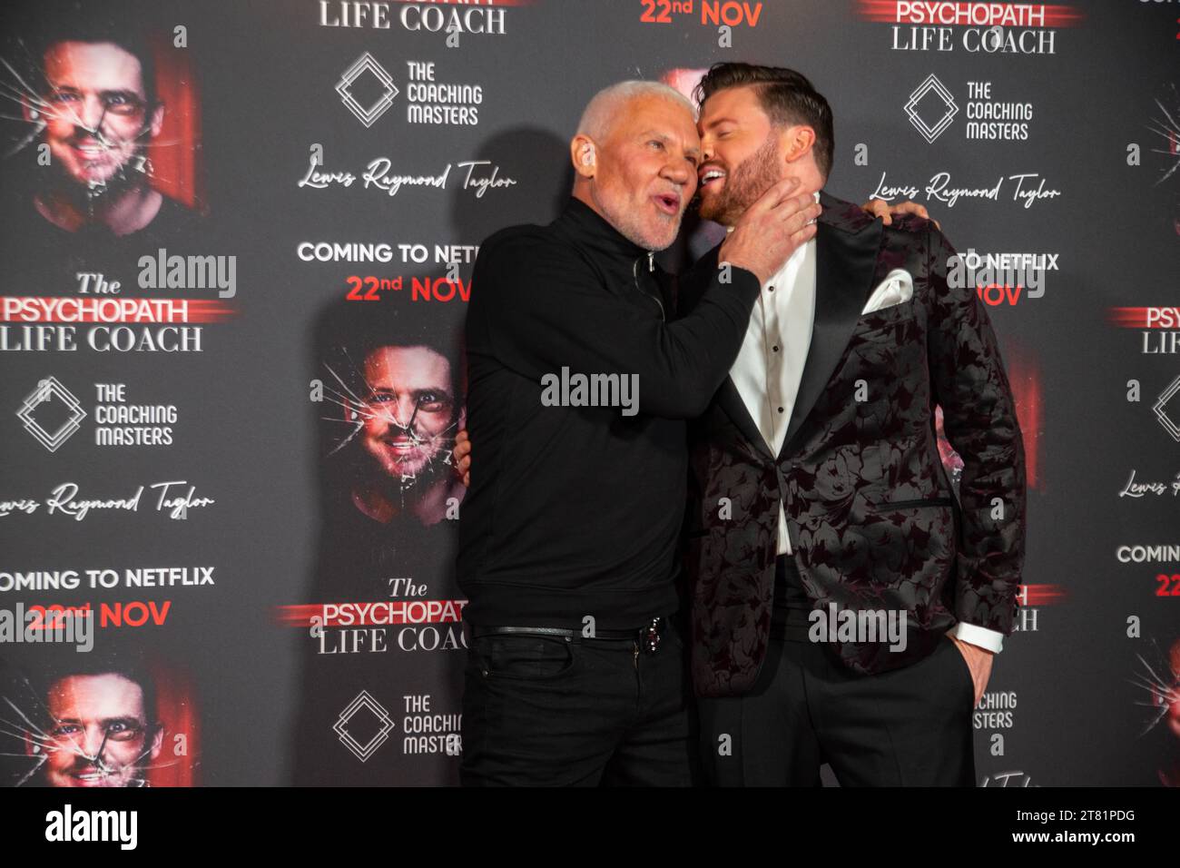 London, UK. 17th Nov, 2023. Psychopath Life Coach Premiere at The ...