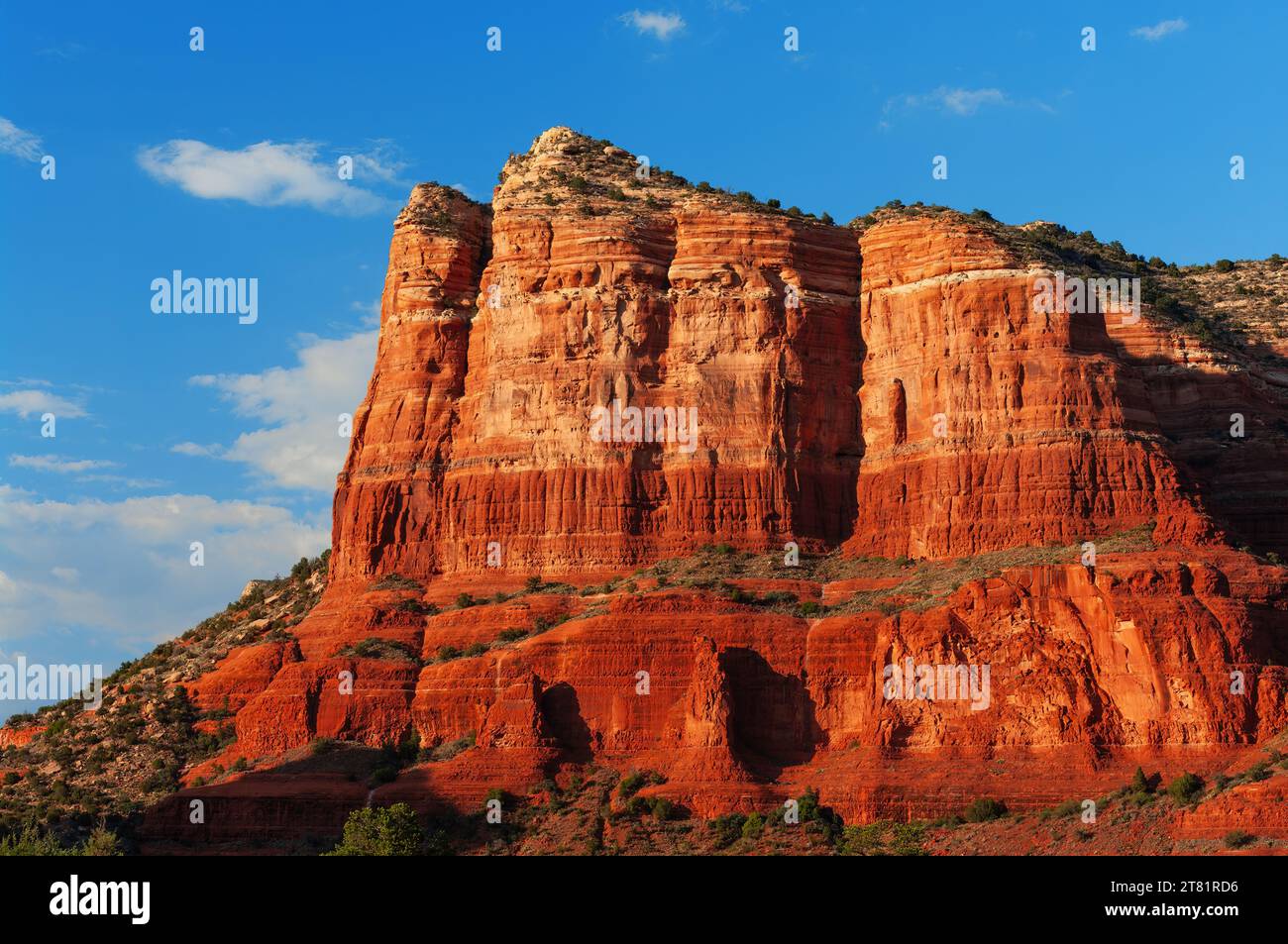 Bell Rock, butte, shown in the American Southwest, Sedona, Arizona ...