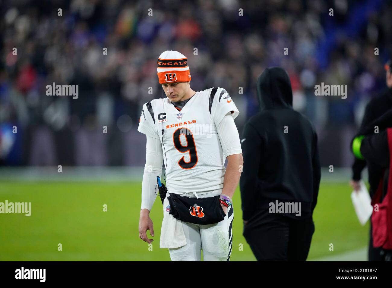 Cincinnati Bengals quarterback Joe Burrow during an NFL football game ...