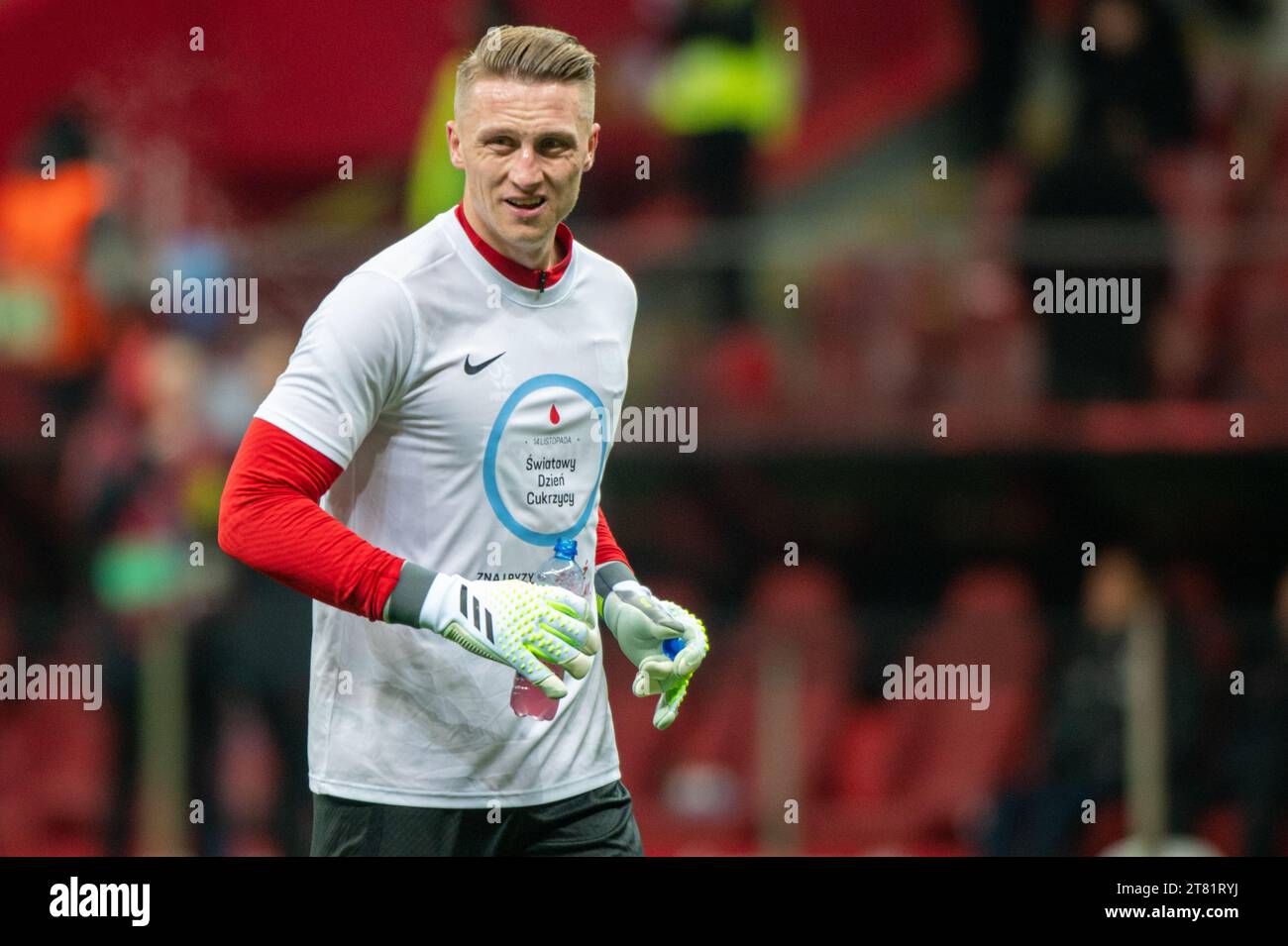 Warsaw, Poland. 17th Nov, 2023. Marcin Bulka of Poland during the UEFA ...