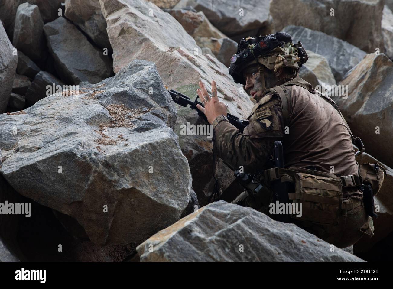 U.S. Army 1st Sgt. Charles Rance, first sergeant of Charlie Company ...