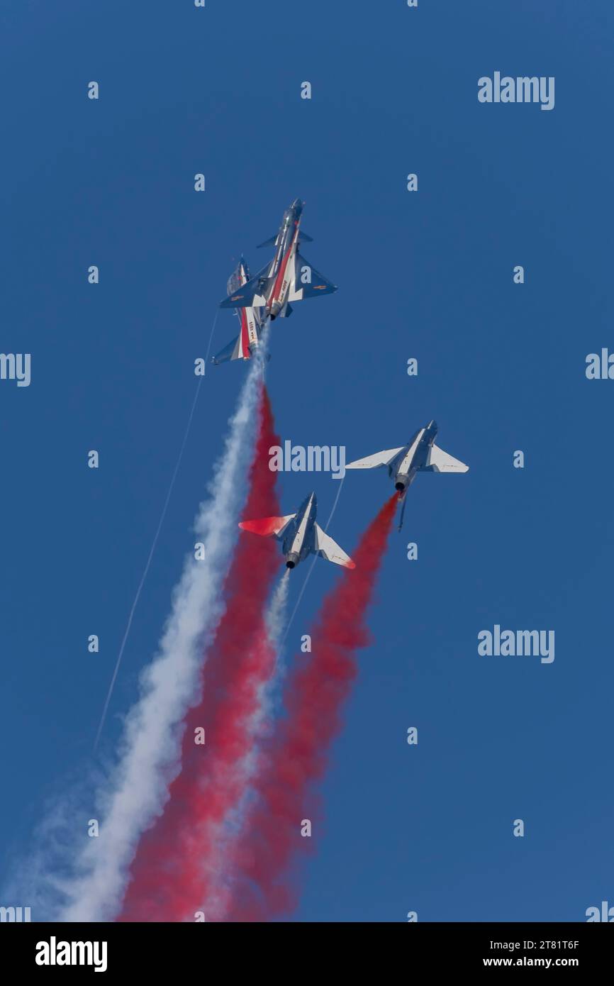 August 1st Aerobatics Team at Dubai Air Show 2023 in Dubai, UAE Stock ...