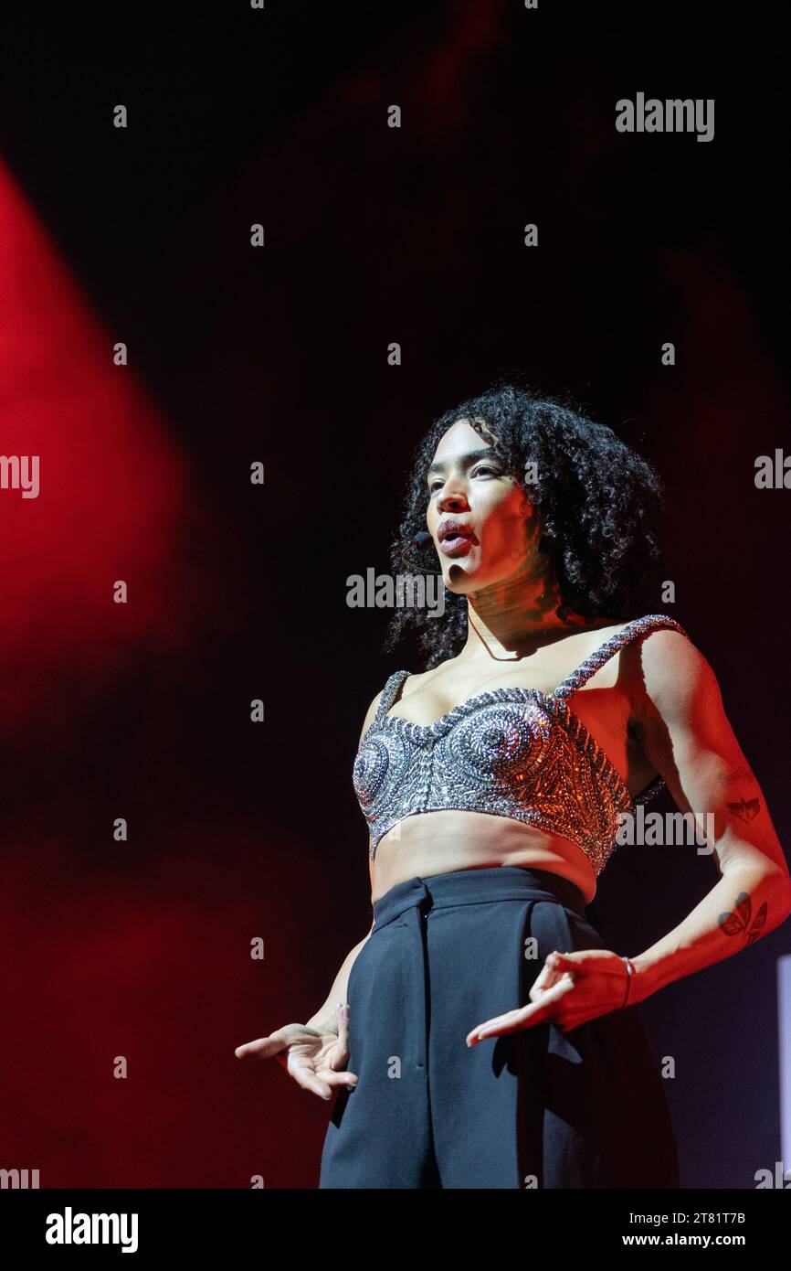 London, UK. November 17, 2023. Singer Mette performs at Alexandra ...