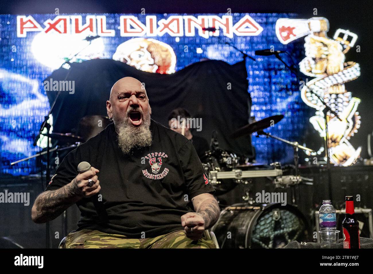 LONDON, ENGLAND: Former Iron Maiden singer Paul DiAnno performs at the ...
