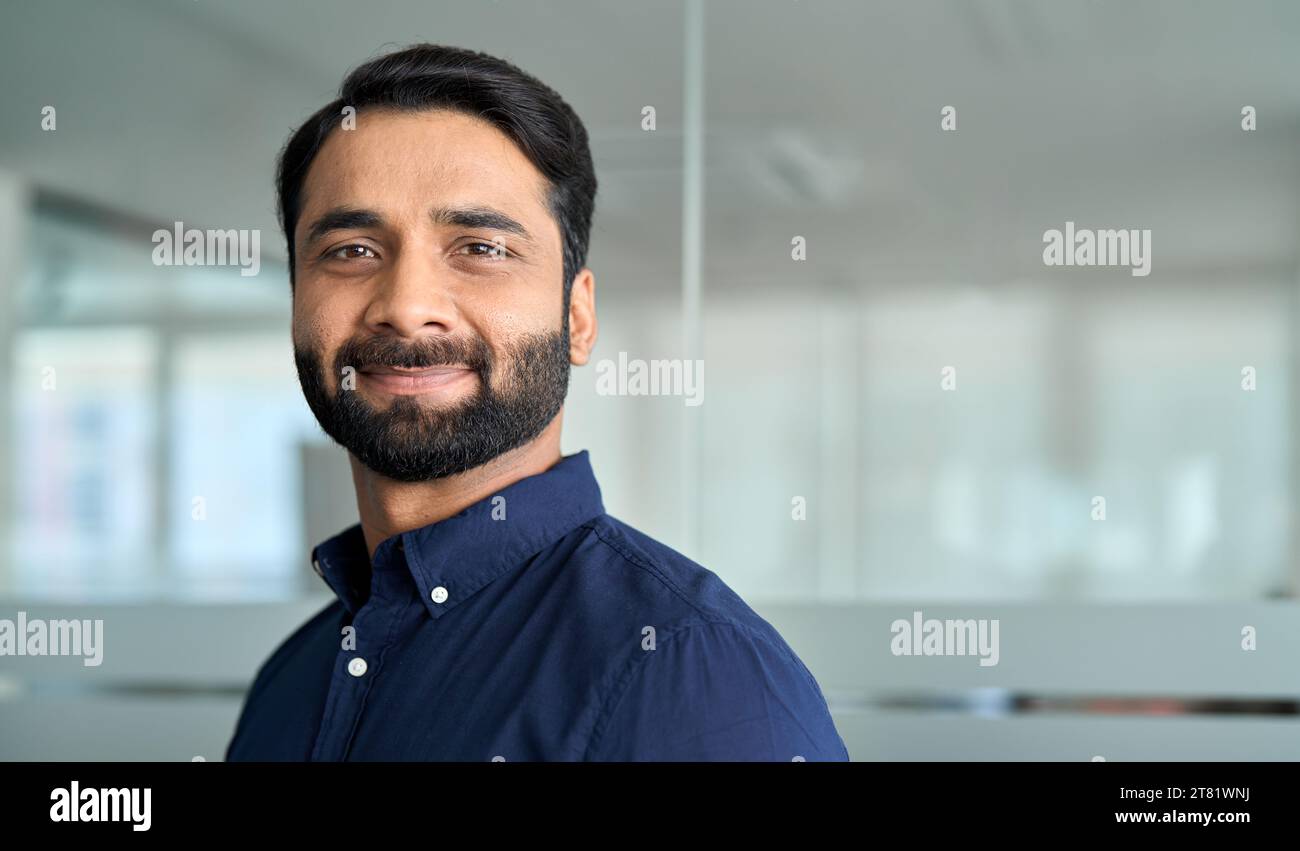 Portrait indian bearded businessman face hi-res stock photography and ...