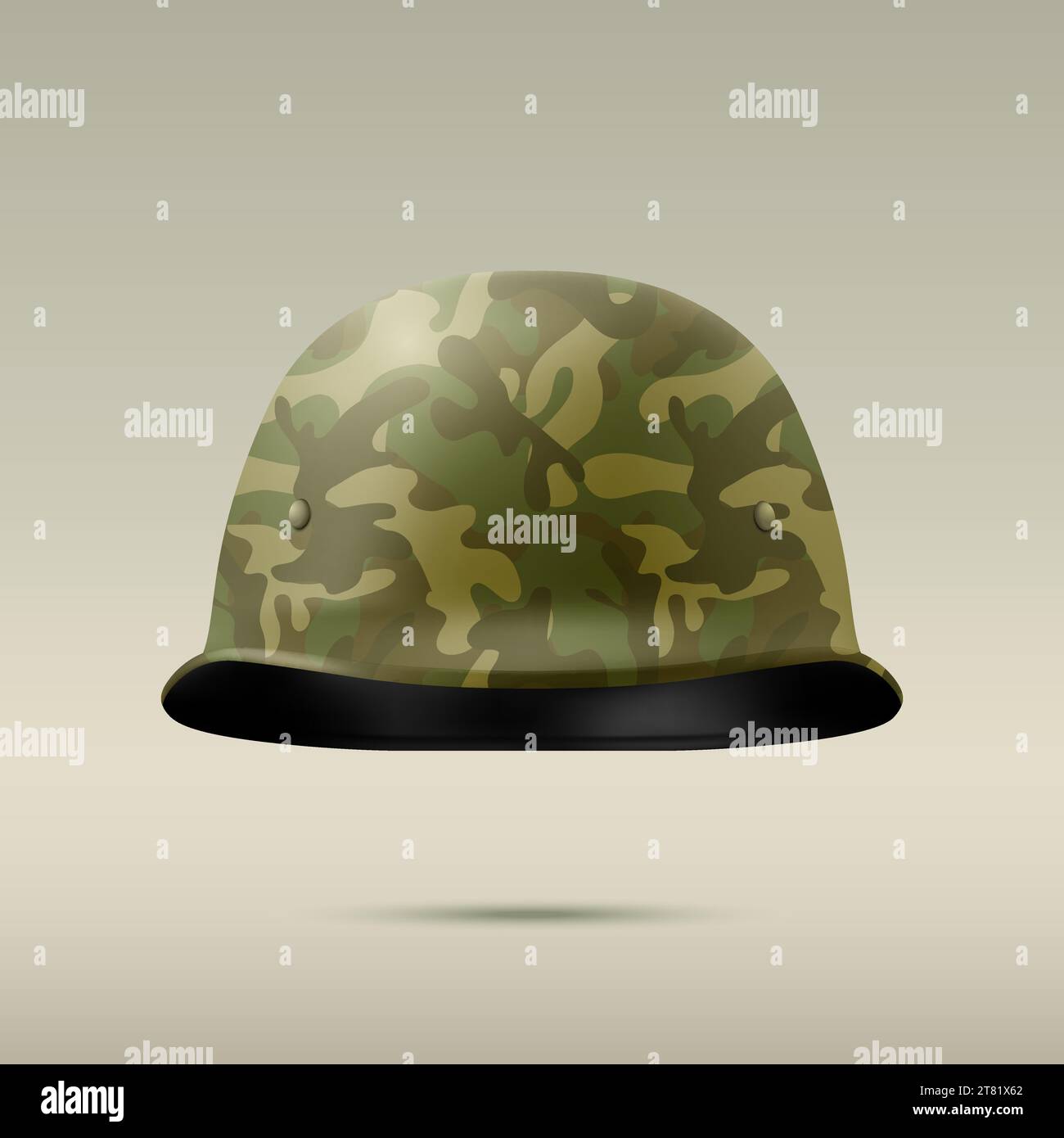 Vector 3d Realistic Military Protect Helmet Icon Closeup. Helmet, Army ...