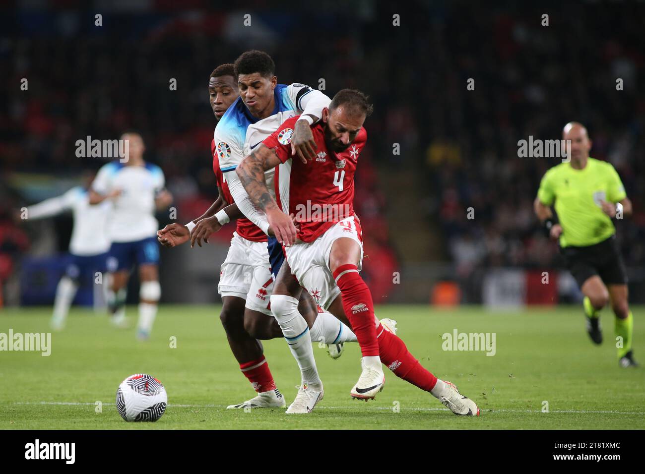 London, UK. 17th Nov, 2023. London, November 17th 2023: Marcus Rashford ...
