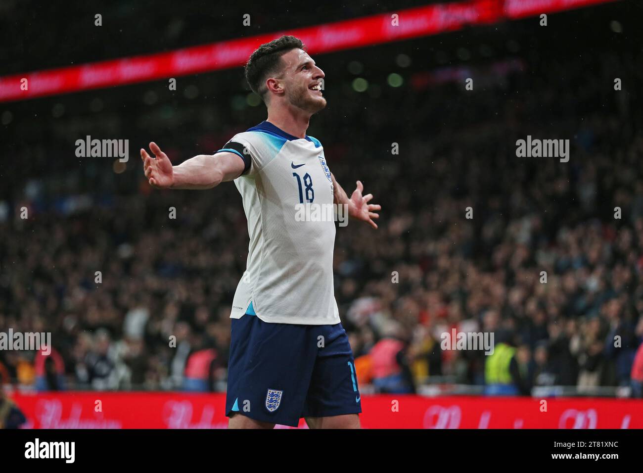 London, UK. 17th Nov, 2023. London, November 17th 2023: Declan Rice of ...