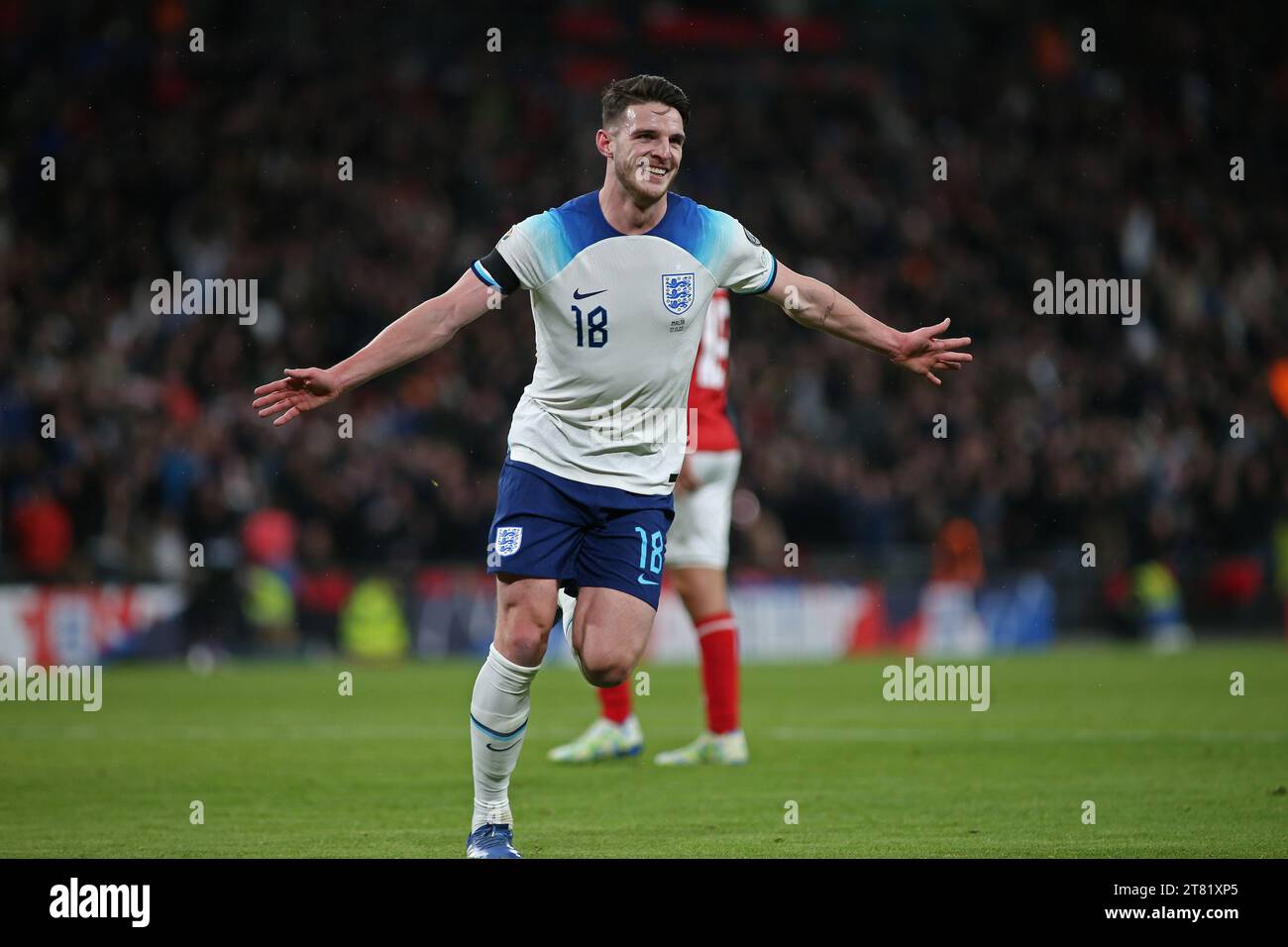 London, UK. 17th Nov, 2023. London, November 17th 2023: Declan Rice of ...