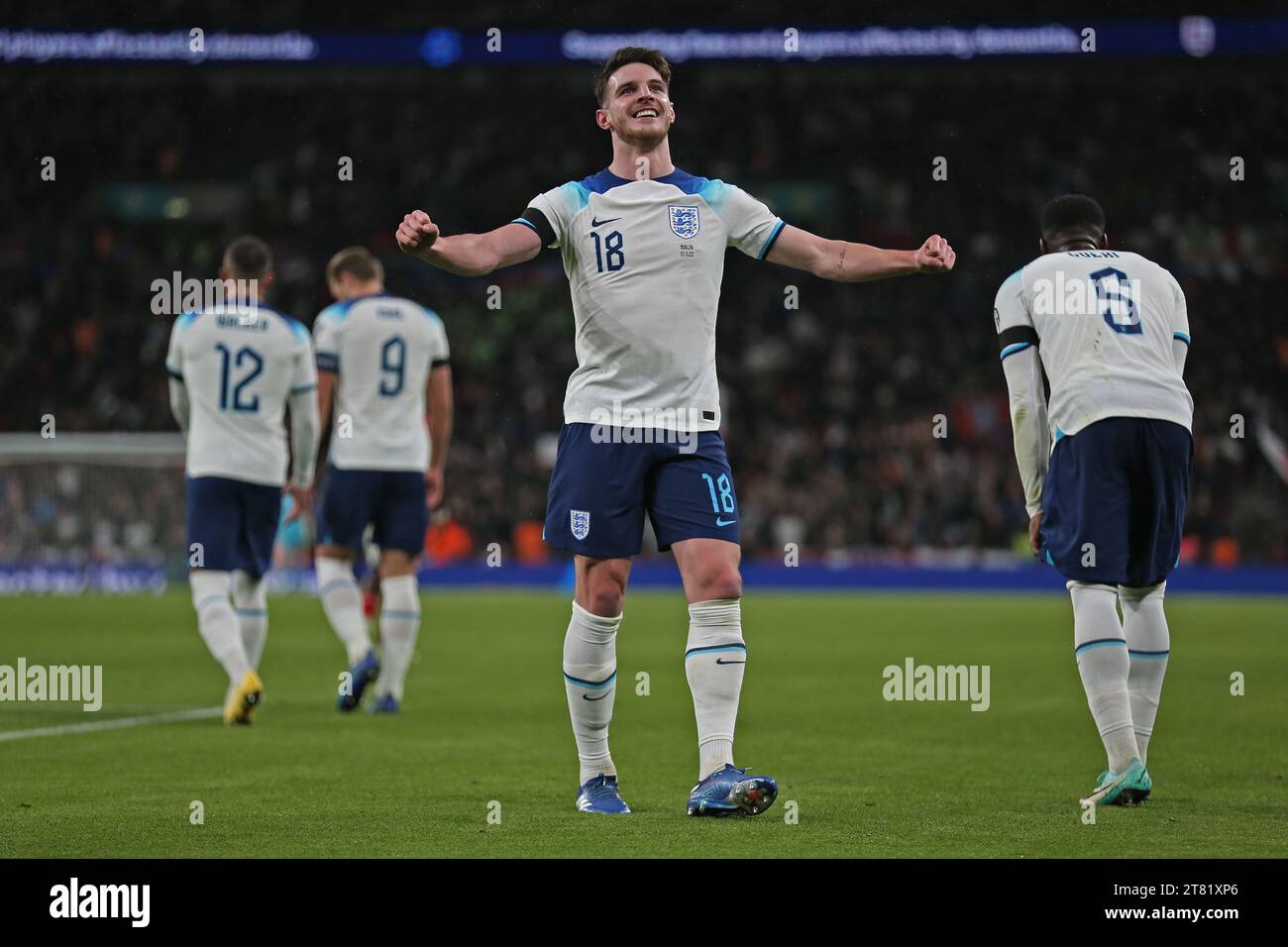 London, UK. 17th Nov, 2023. London, November 17th 2023: Declan Rice of ...