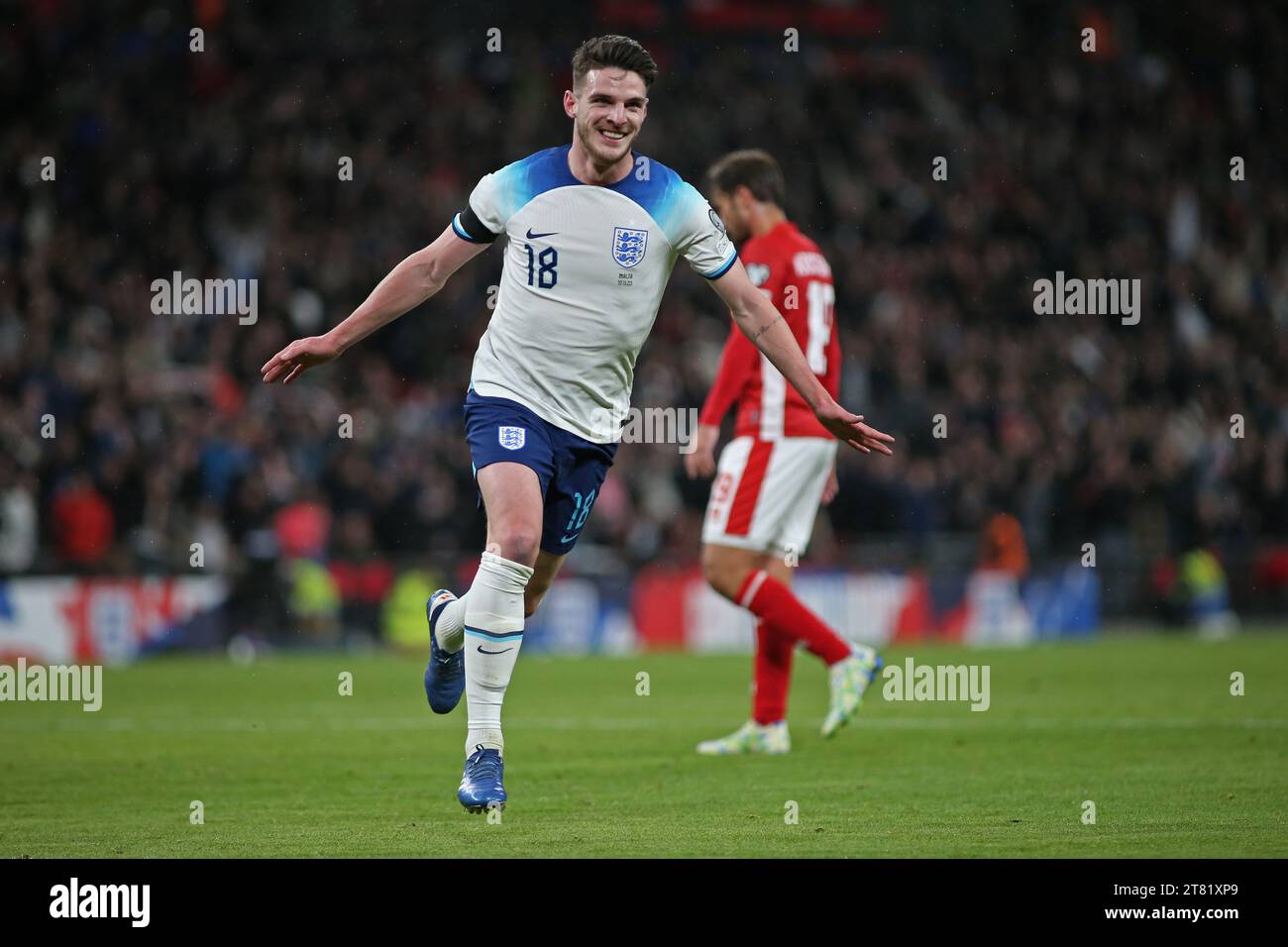 London, UK. 17th Nov, 2023. London, November 17th 2023: Declan Rice of ...