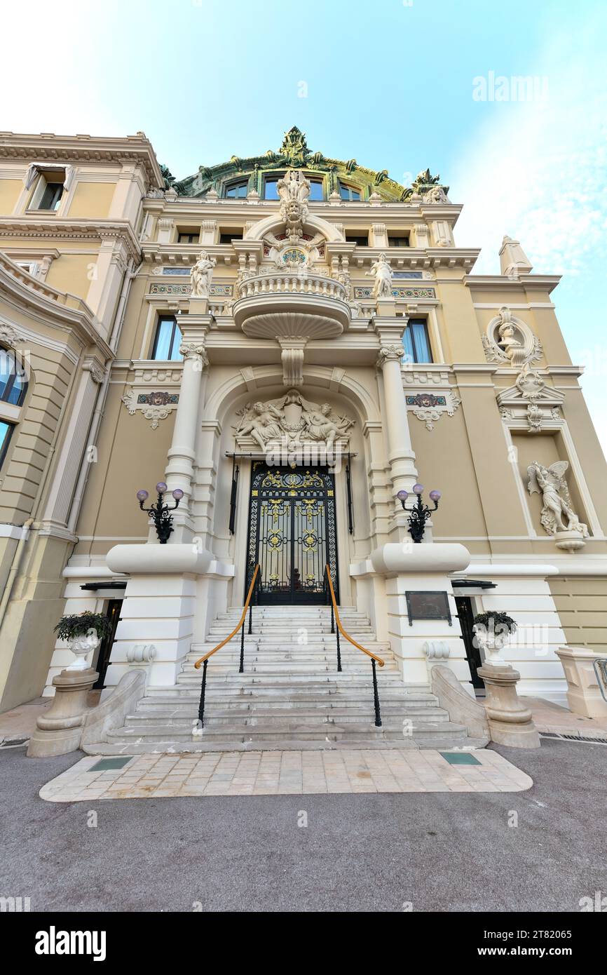 Monte Carlo, Monaco. The Opera House in French Riviera, Cote de Azur ...