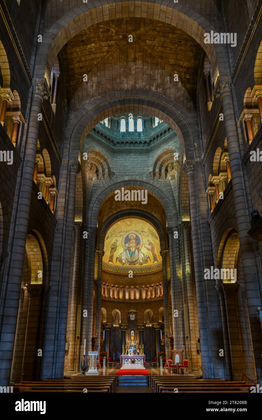 Monaco - Jul 23, 2022: View of Saint Nicholas Cathedral in Monaco Ville, Monte Carlo. It is ...