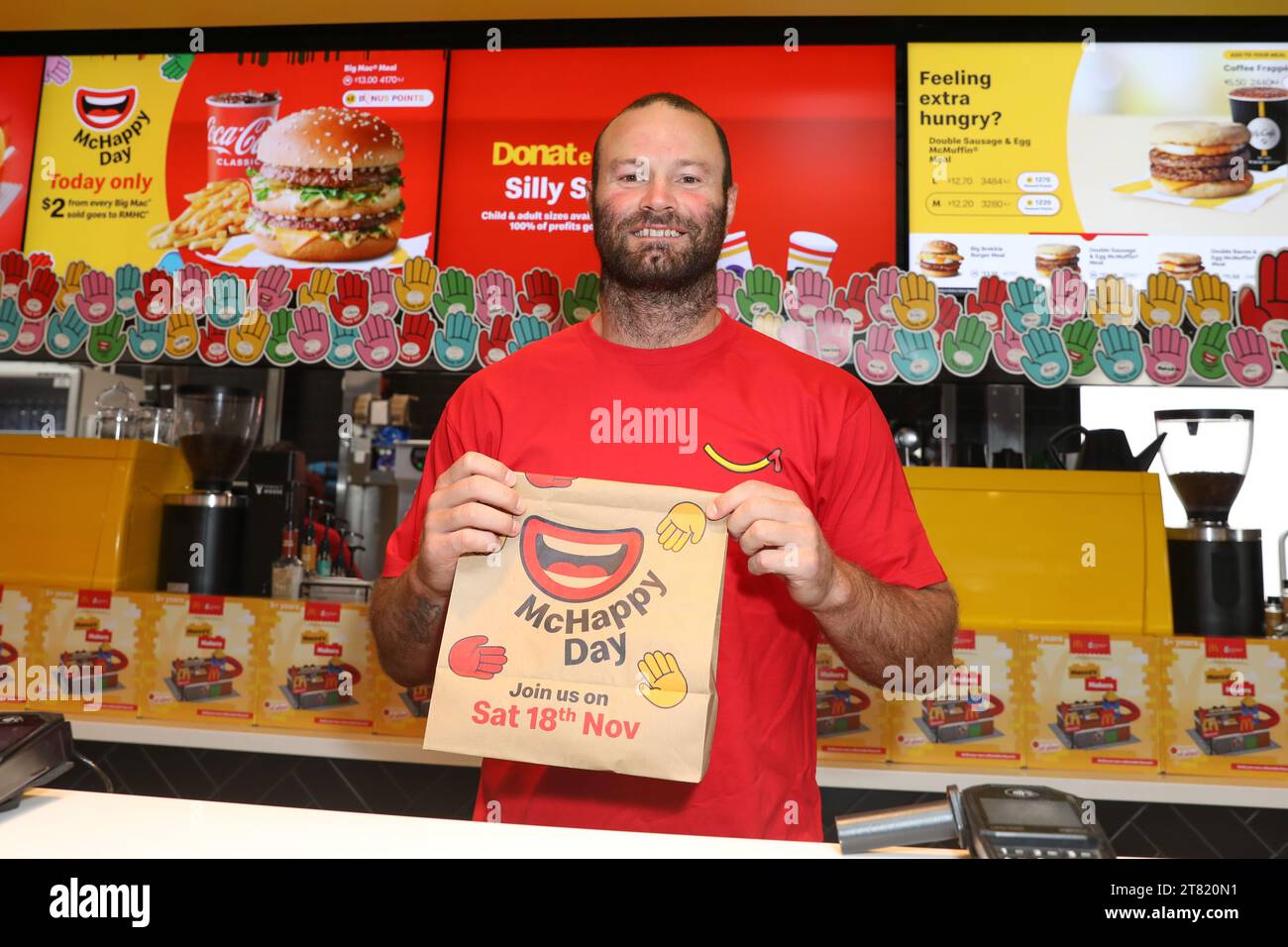 November 18, 2023: McHappy Day Ambassador BOYD CORDNER attends McHappy ...