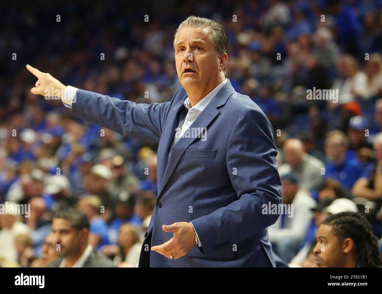LEXINGTON, KY - NOVEMBER 17: Kentucky Wildcats head coach John Calipari ...