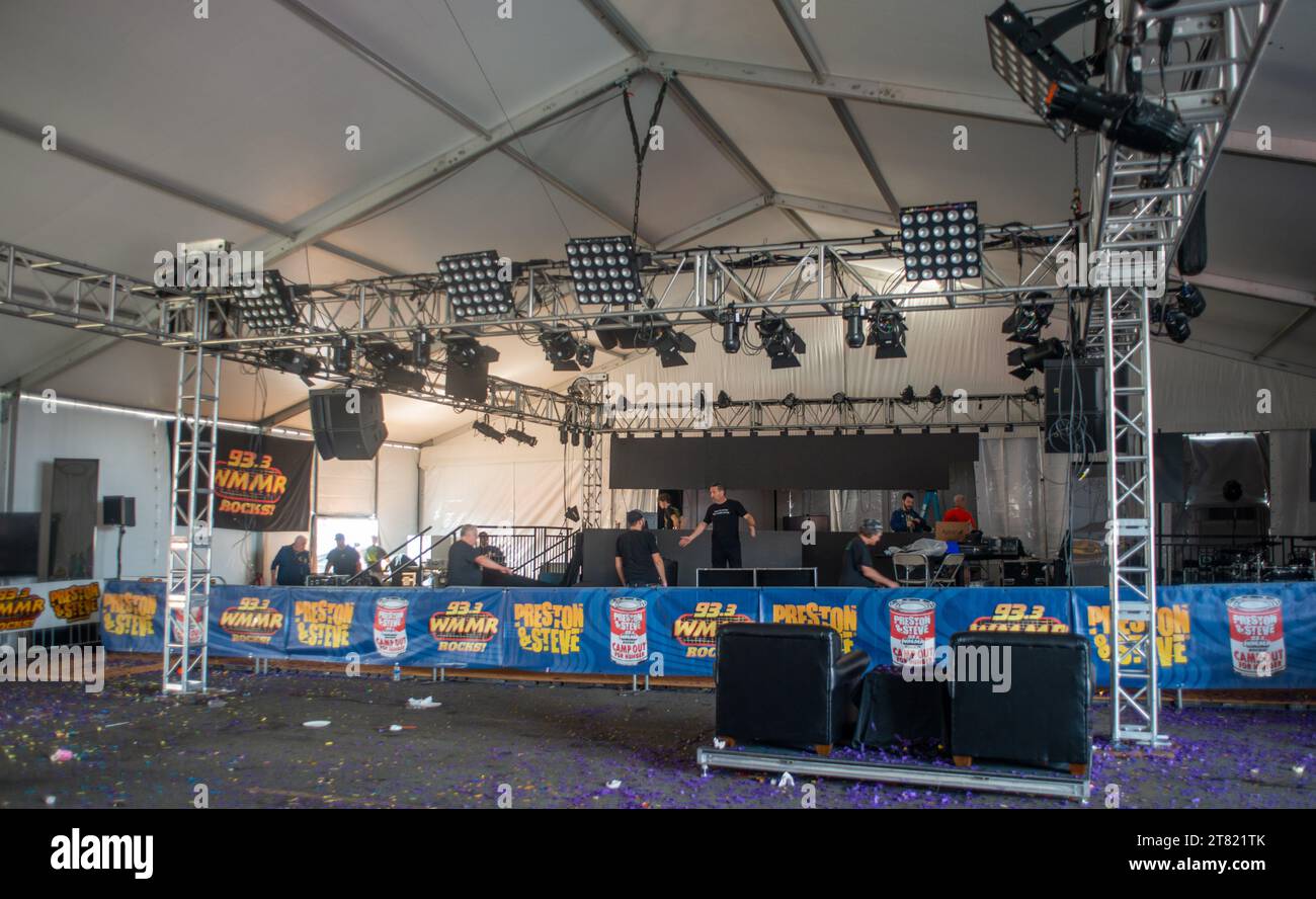 Philadelphia, United States. 17th Nov, 2023. The tent comes down at the ...