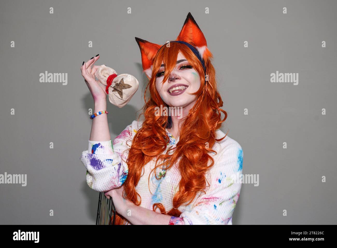 Stella from New York City is dressed as Redd from Animal Crossing for ...