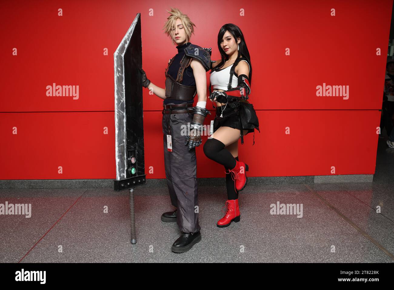 Gale and Jess from New York City are dressed as Cloud Strife and Cipa ...