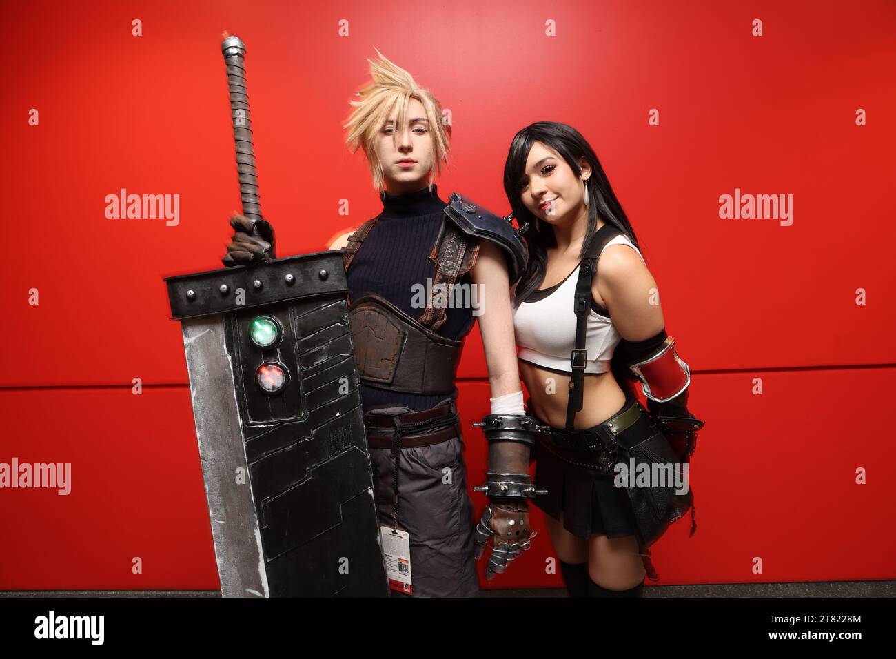 Gale and Jess from New York City are dressed as Cloud Strife and Cipa ...