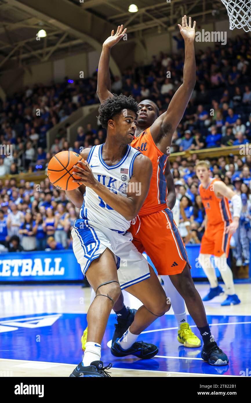 November 17, 2023: Duke University freshman Sean Stewart (13) with the ...