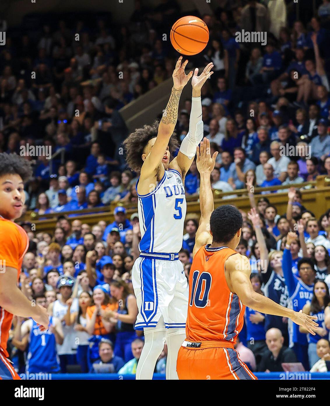 November 17, 2023: Duke University sophomore Tyrese Proctor (5) takes ...