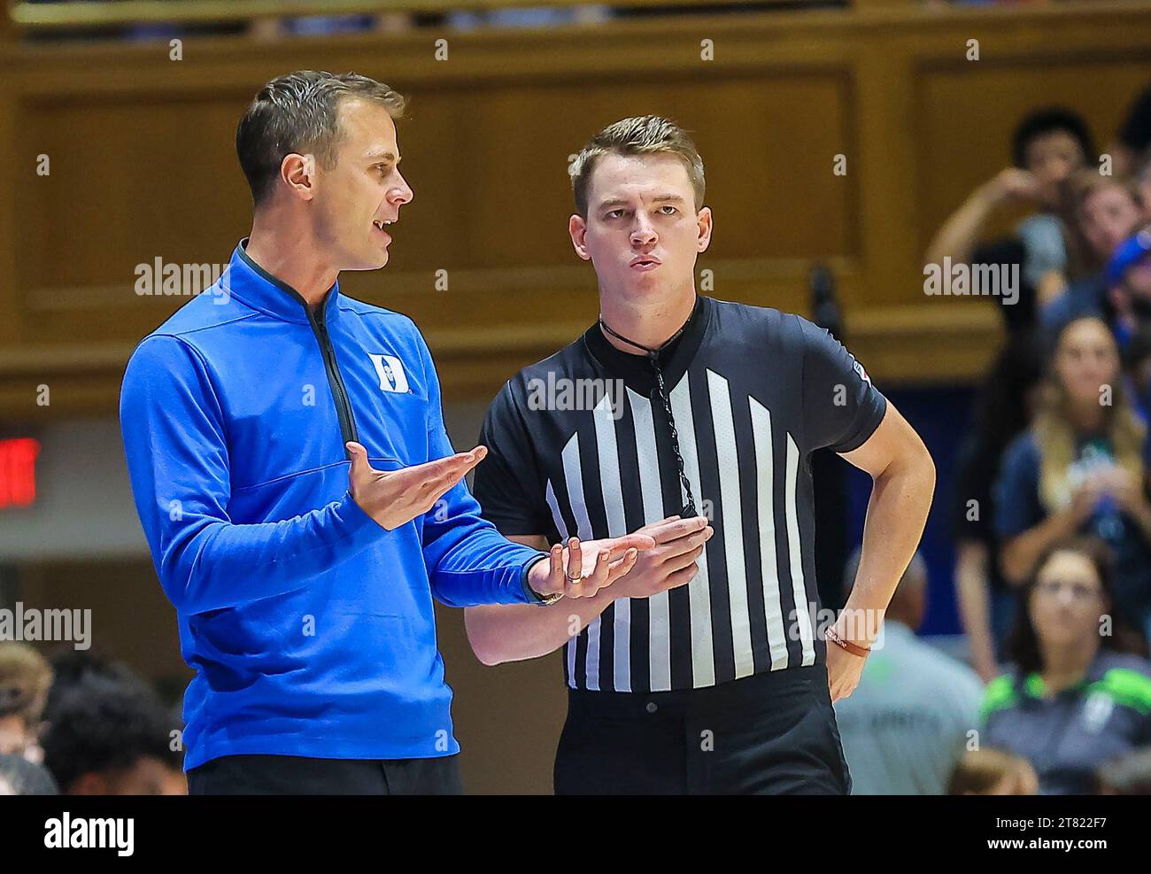 November 17, 2023: Jon Scheyer, the head basketball coach for Duke ...