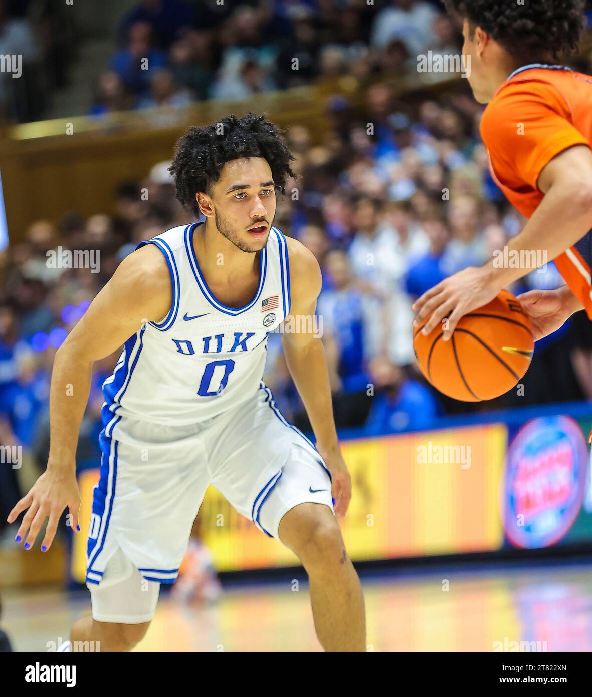 November 17, 2023: Duke University freshman Jared McCain (0) playing ...