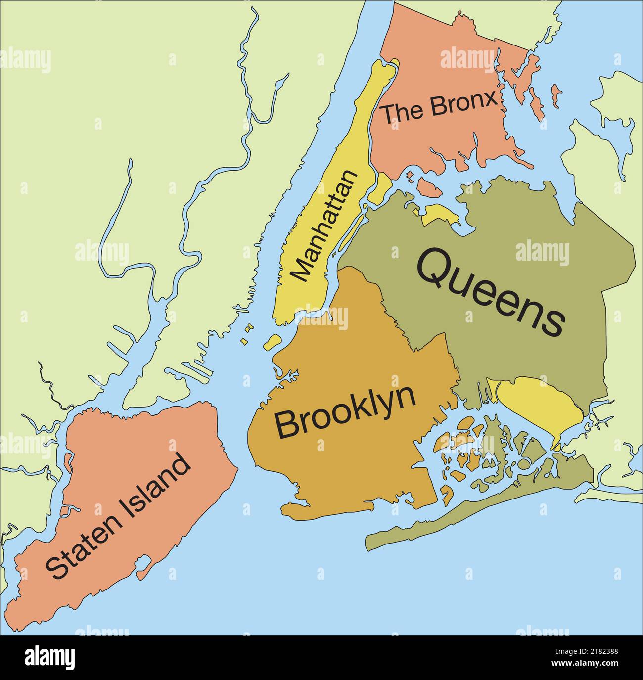 Pastel tagged boroughs map of the NEW YORK CITY, UNITED STATES Stock ... Pastel tagged boroughs map of the NEW YORK CITY, UNITED STATES Stock ...