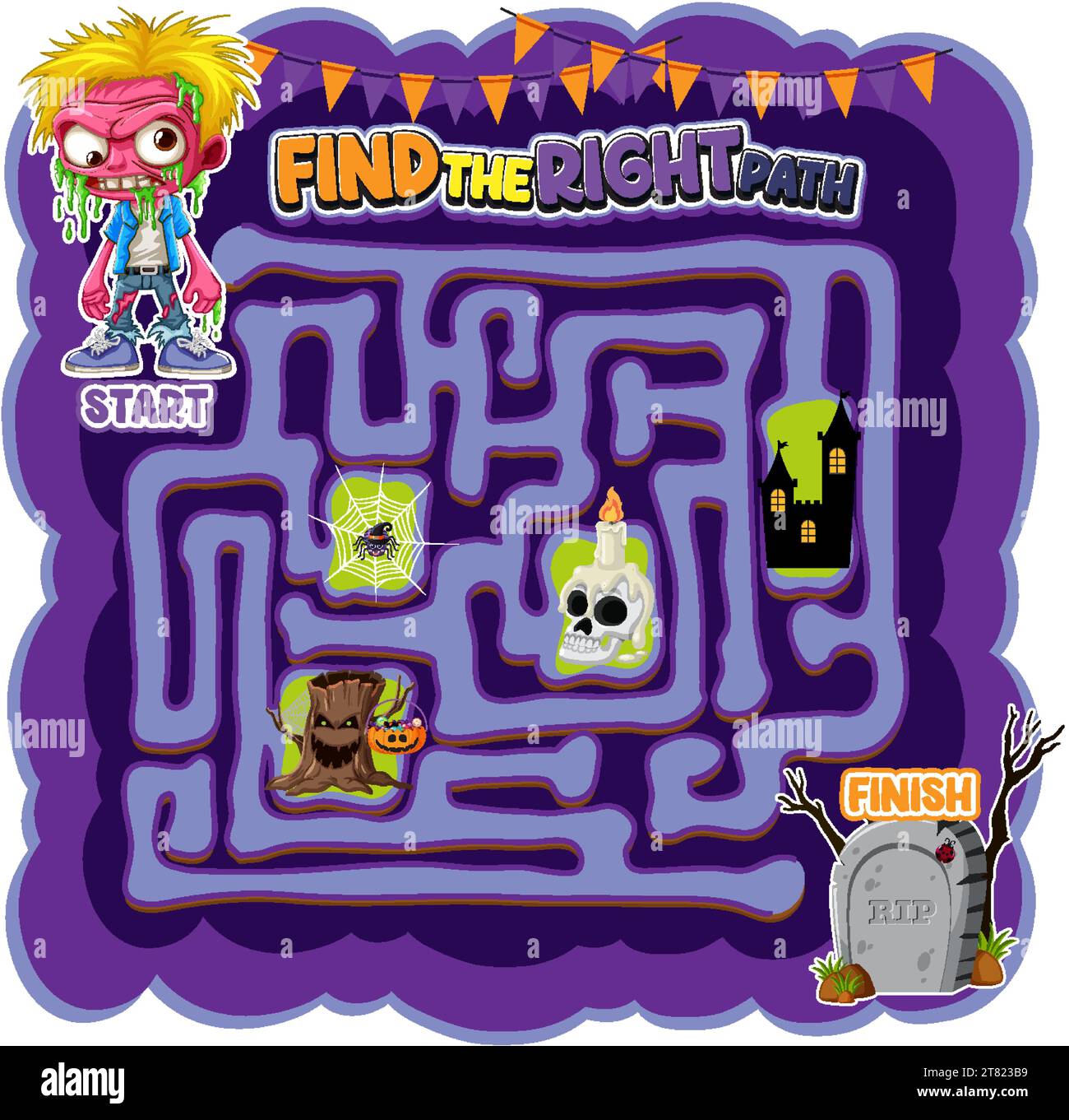 Zombie themed design hi-res stock photography and images - Alamy