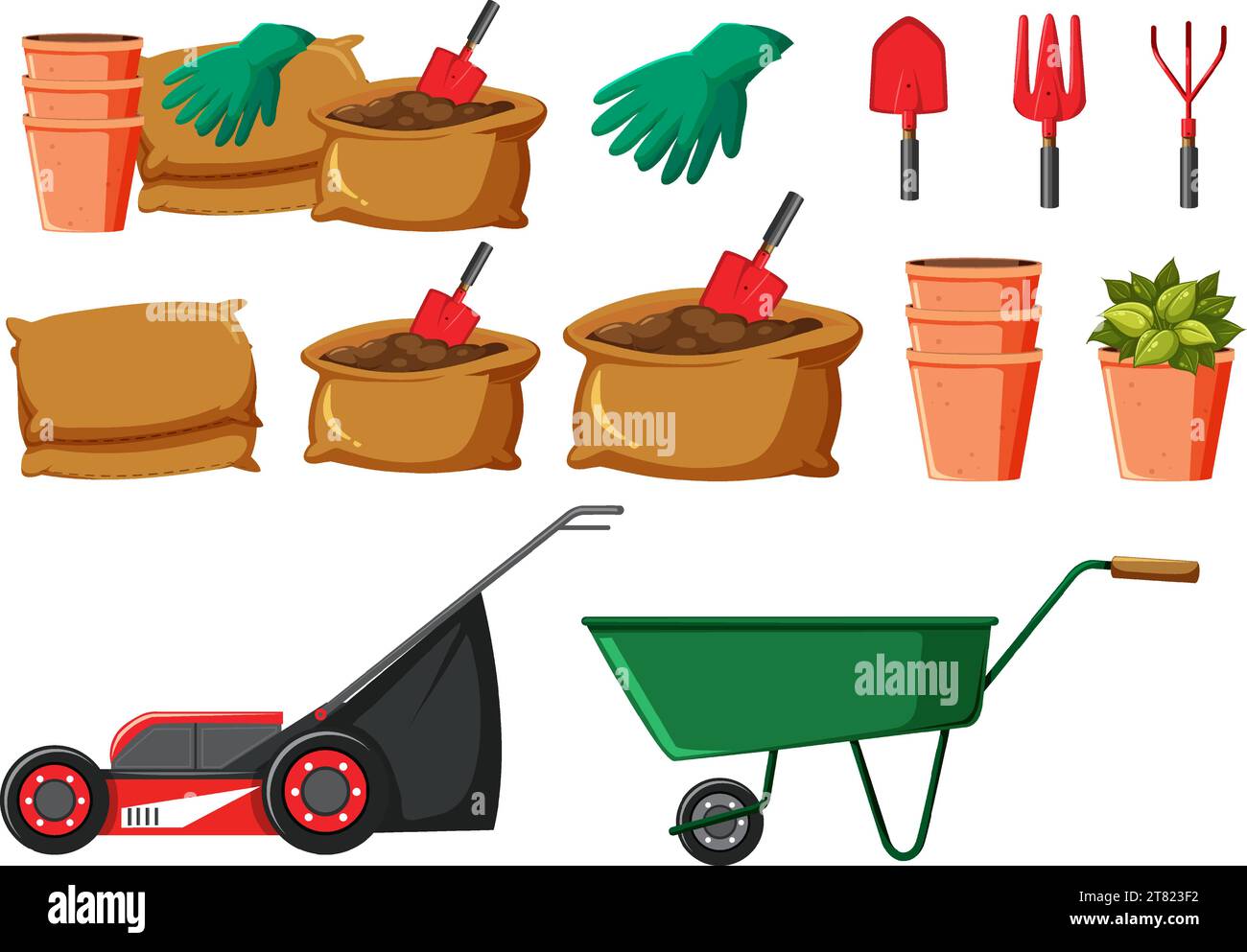 Garden enthusiasts Stock Vector Images - Alamy